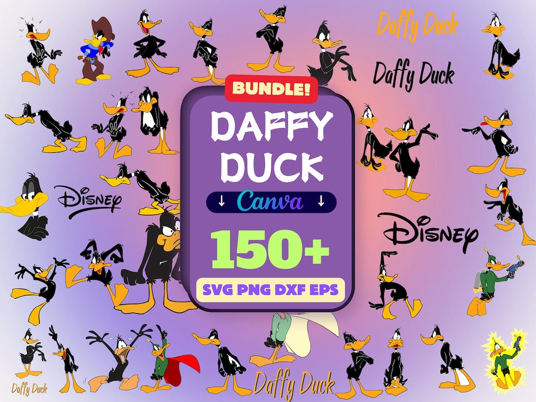 Daffy Duck Svg, Baby Daffy Duck, Looney Tunes Svg, Bundle Vector Cricut ...