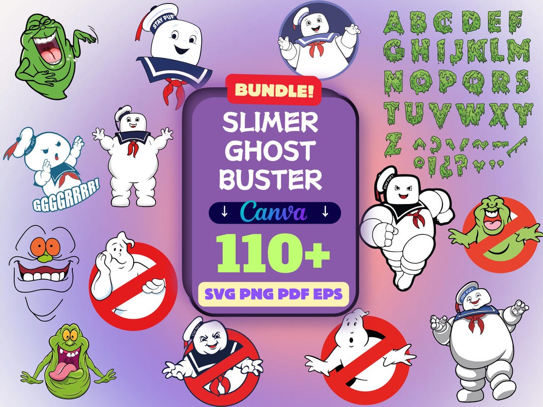 Ghostbusters PNG Svg Bundle, Instant Download Ghostbusters Clipart ...