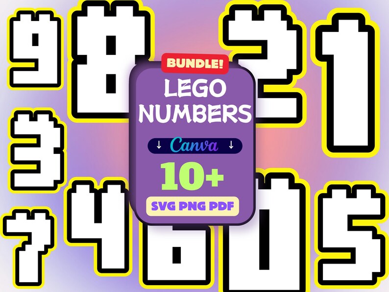 Blocks Numbers Svg Png Pdf Bundle Blocks Birthday Banner Blocks ...
