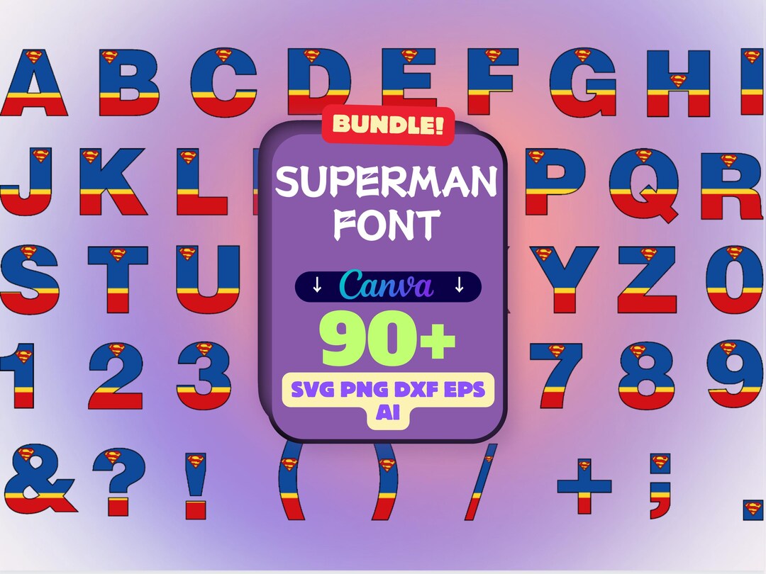 Superhero Alphabet Svg Bundle, Superhero Svg, Super Logo Alphabet Svg ...