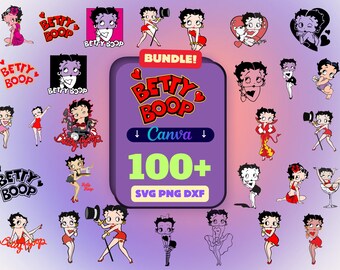 Betty Boop SVG Bundle,betty Boop Layered,svg, Easy Cut,tshirt Print ...