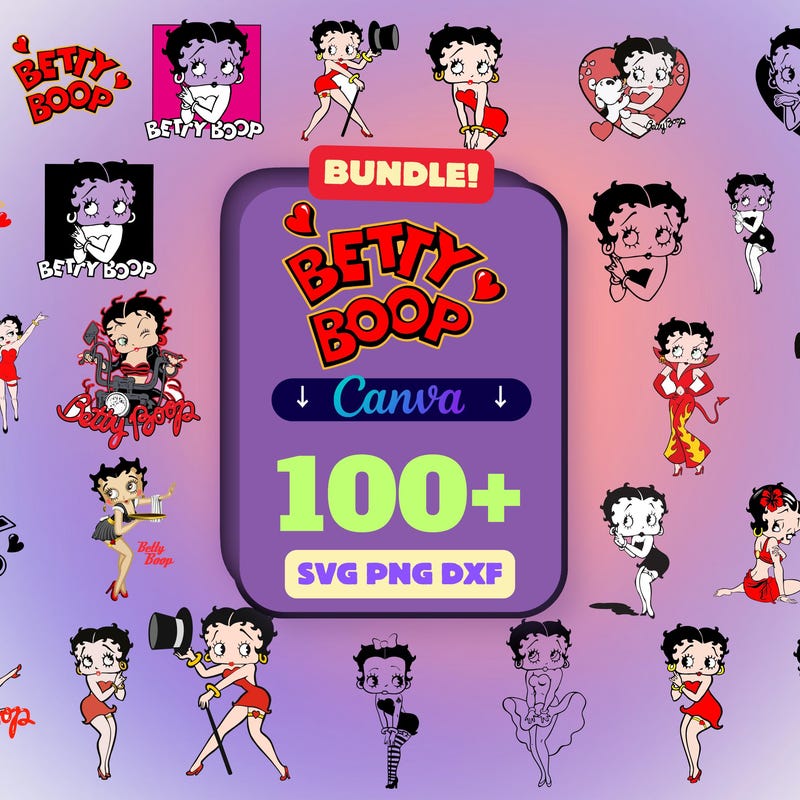 Betty Boop Svg - Etsy