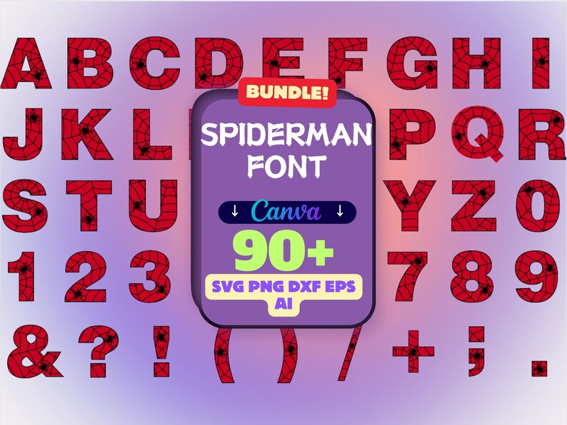 Spider Font SVG, Spider Alphabet SVG, Spider Font, Spider Web Font ...