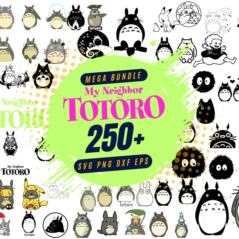 Totoro Svg Files - Etsy