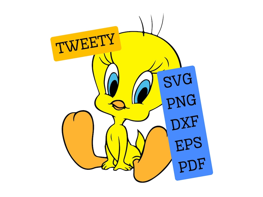 Tweety Digital Cut Files Cricut Silhouette Cameo Svg Cut Files Digital ...