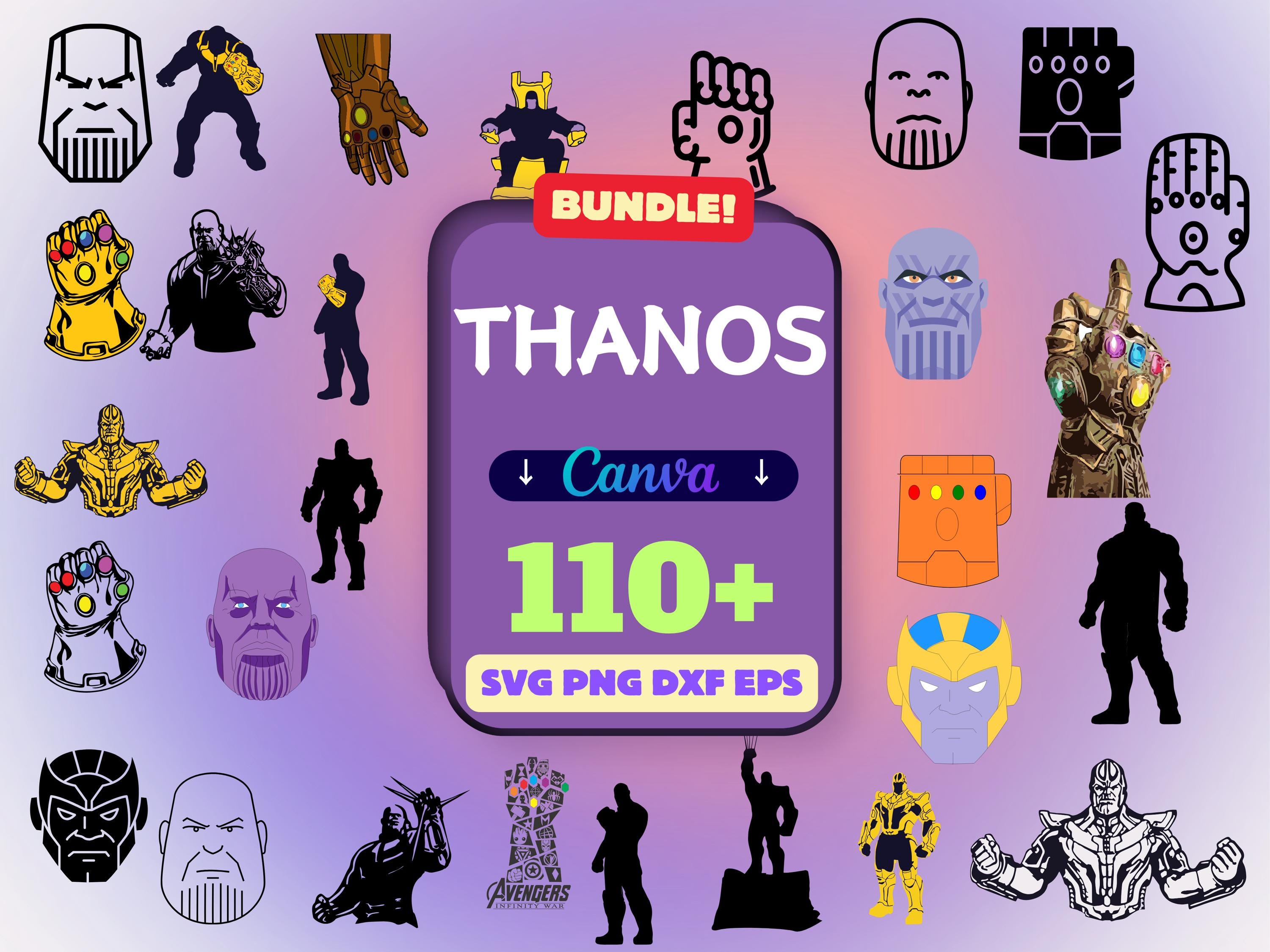 Thanos SVG for Silhouette, Cricut, Print and Cut, Laser Engrave, Vector ...