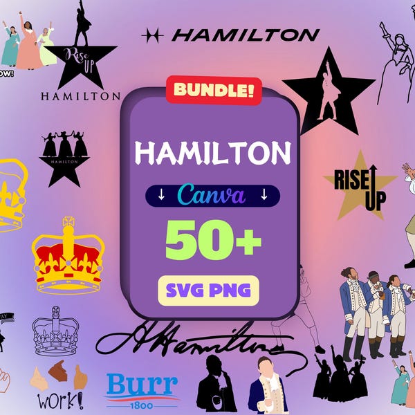 Hamilton Silhouette - Etsy UK