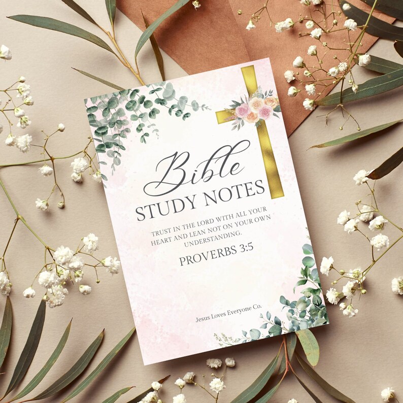 Digital Bible Study Notebook, Interactive Faith Journal, Christian ...
