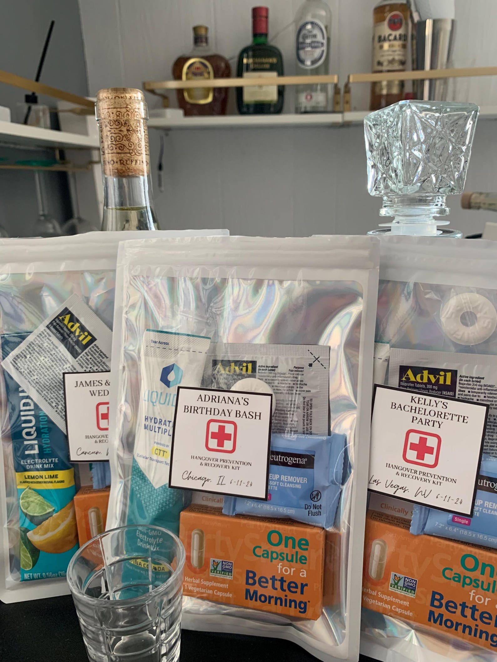 Hangover Prevention Kit reduces Hangover Symptoms, Custom Made for ...