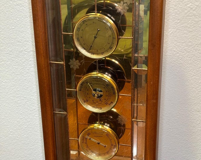 Unique Vintage Weather Station 1994| USA | Termometer| Barometer ...