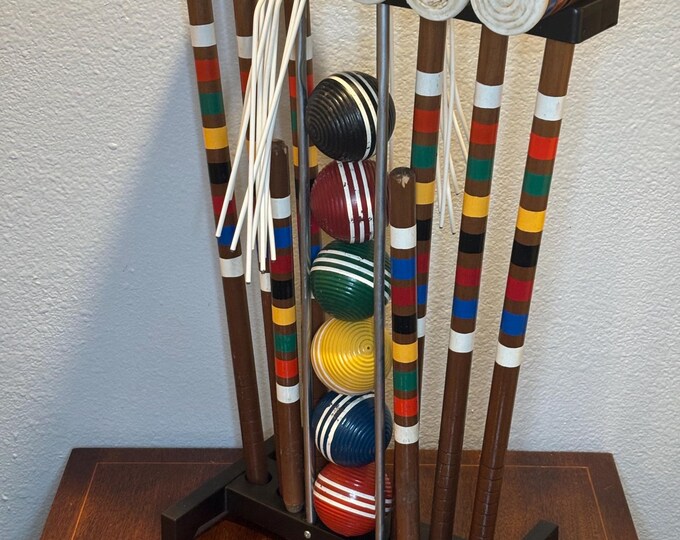 Vintage Forster Croquet Set | 6 Player Complete | With Stand - Etsy