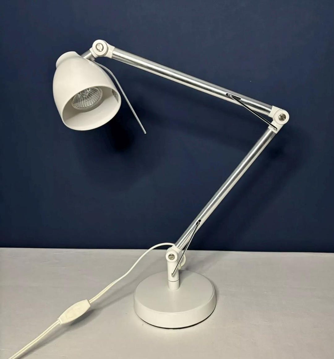 Ikea Forsa Articulated Adjustable Desk Lamp | White | Working | Bulb ...