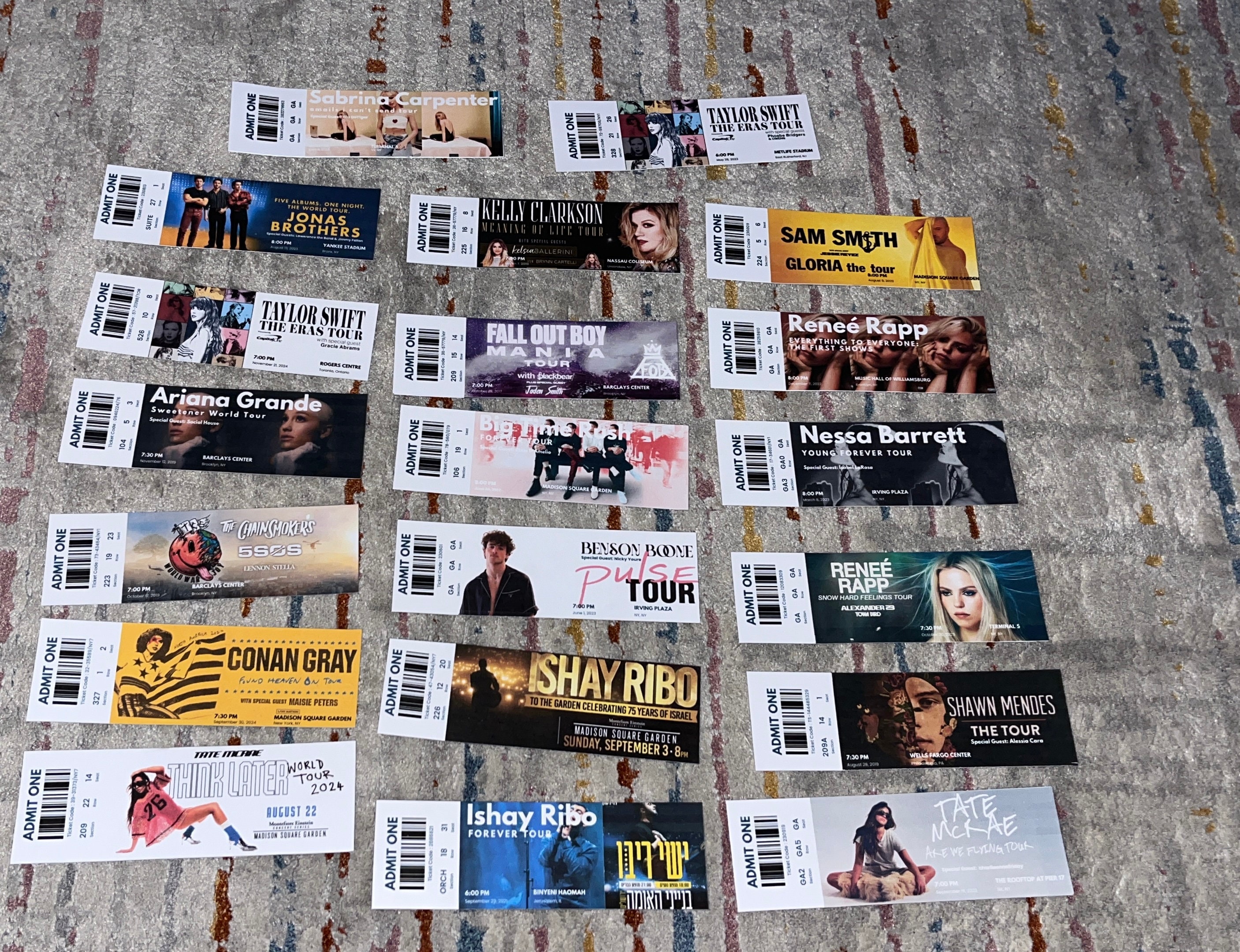 Personalized Concert Ticket - Etsy