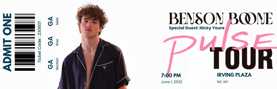 Personalized Concert Ticket - Etsy