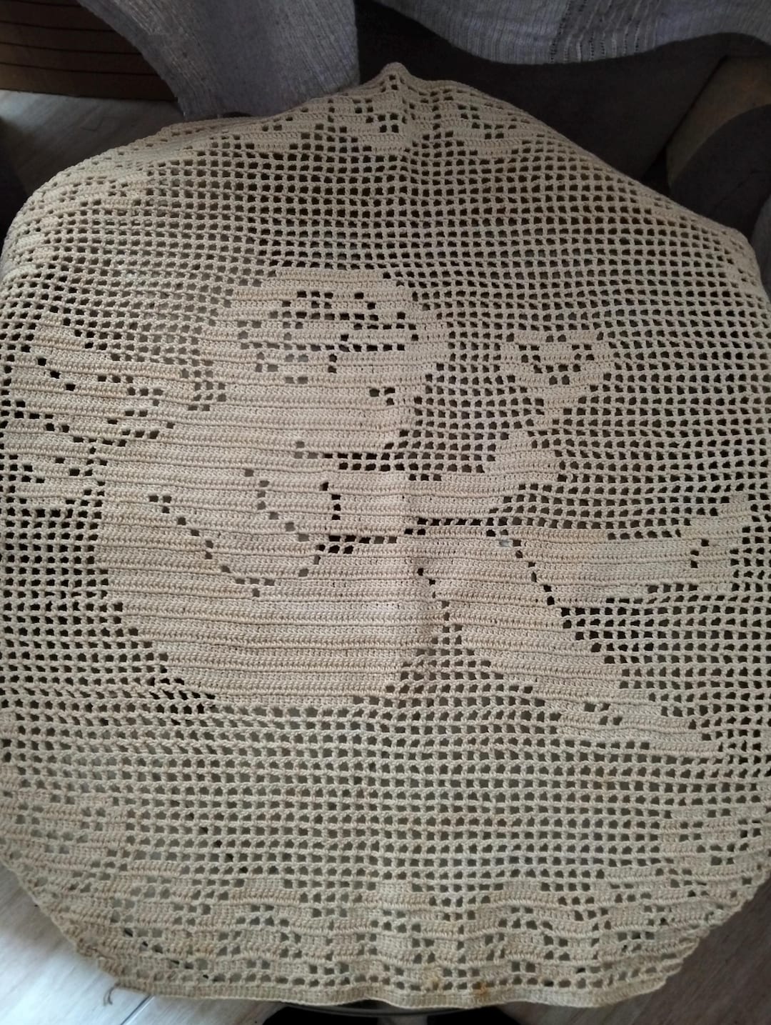 Cherub With Heart Fillet Crochet Pattern JPG Instant Download - Etsy