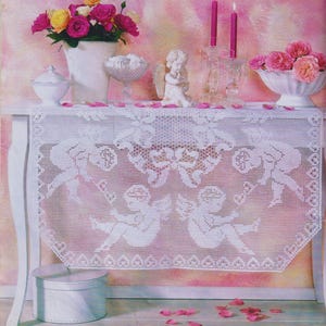 Cherub Fillet Crochet Table Runner JPG Instant Download - Etsy