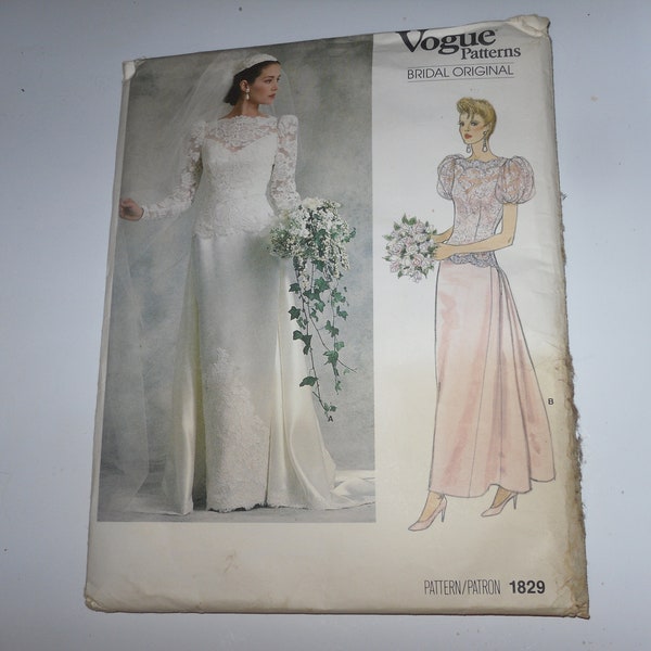 Vogue Bridal Pattern - Etsy