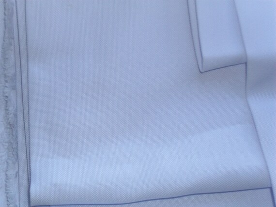 White Cotton/Polyester Blend fabric 8 3/4 yards | Etsy