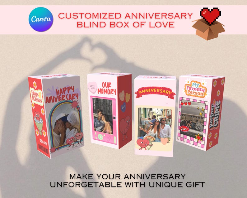 Printable Anniversary Blind Box Template , Gift for Her, Gift for Him ...