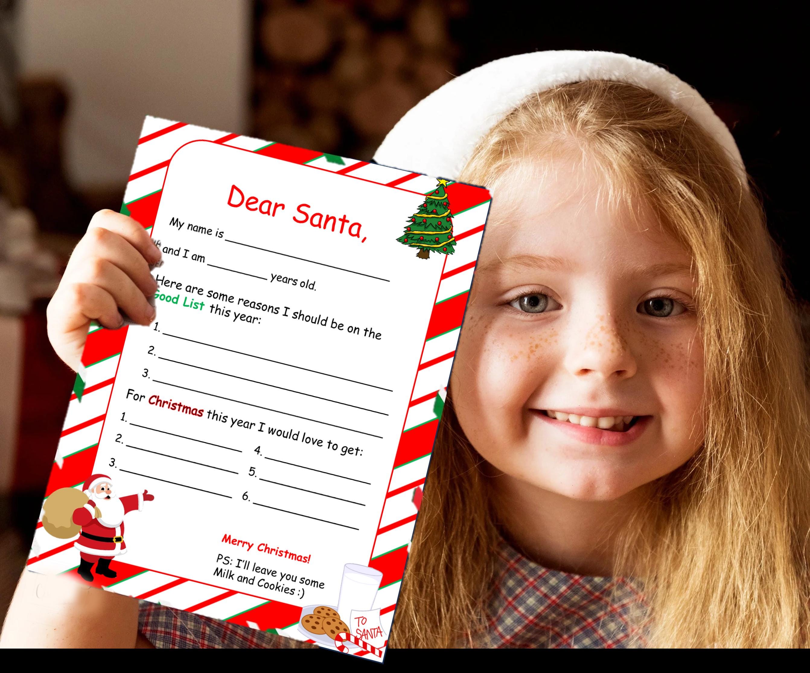 Printable Santa Wish List Letter for Kids | Fun Christmas Activity ...