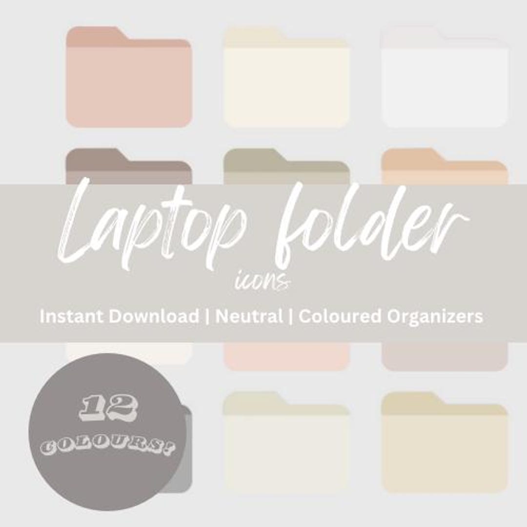 Digital Folders I Instant Download L Laptop Organizer - Etsy