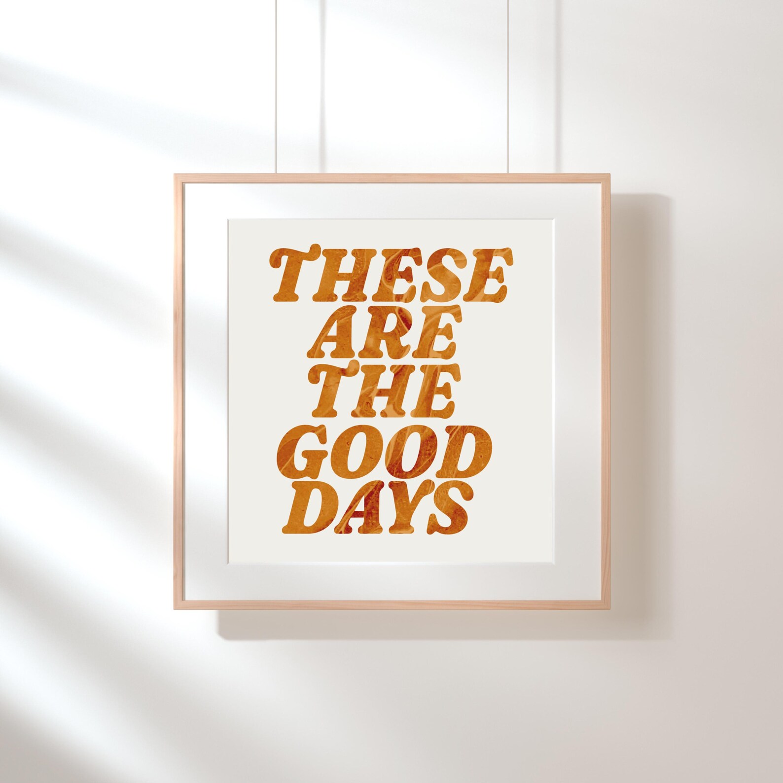 These Are the Good Days Art Print, Trendy Aesthetic Poster, Retro Wall ...