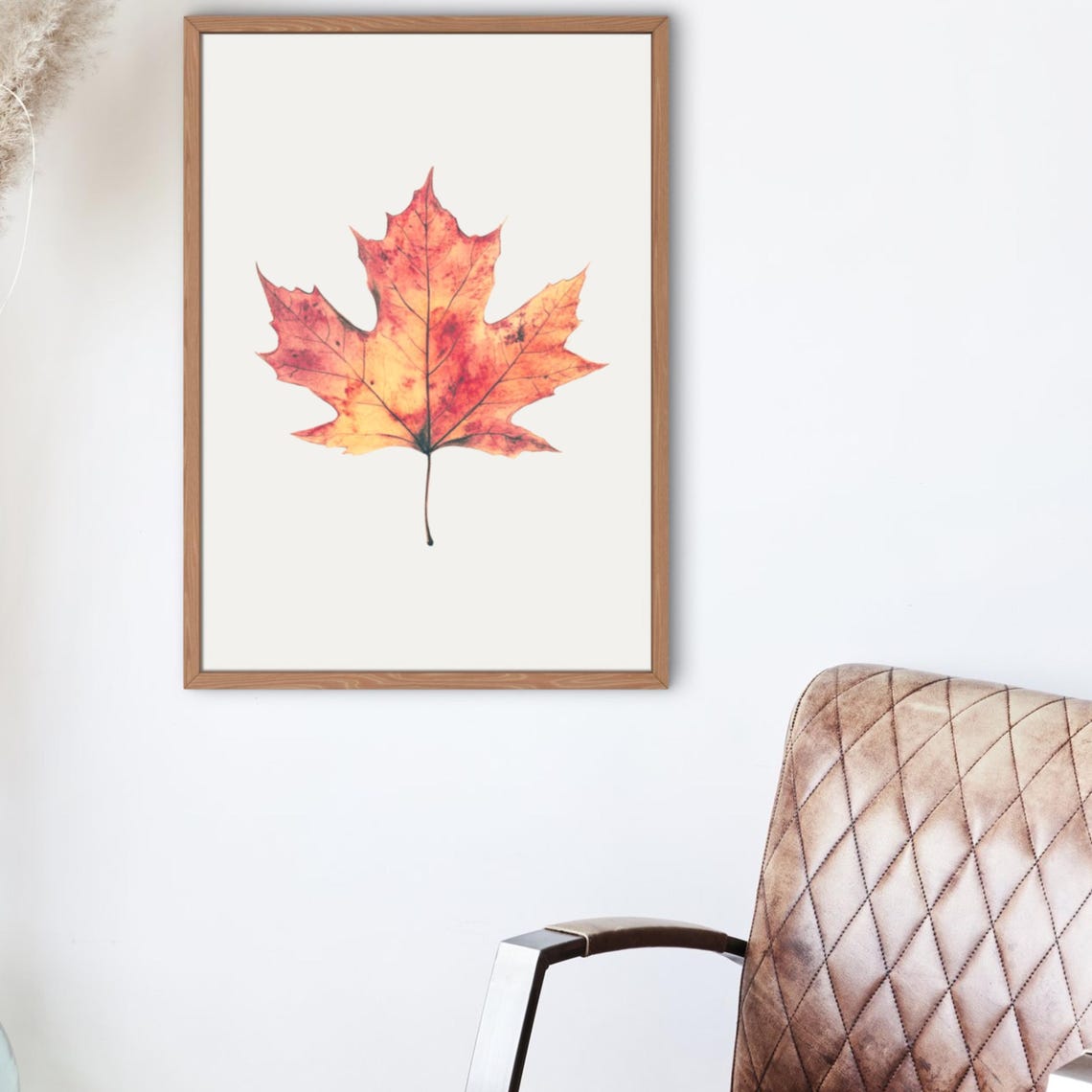 Autumn Leaf Wall Art, Fall Printable Art, Fall Wall Decor, Nature Wall ...