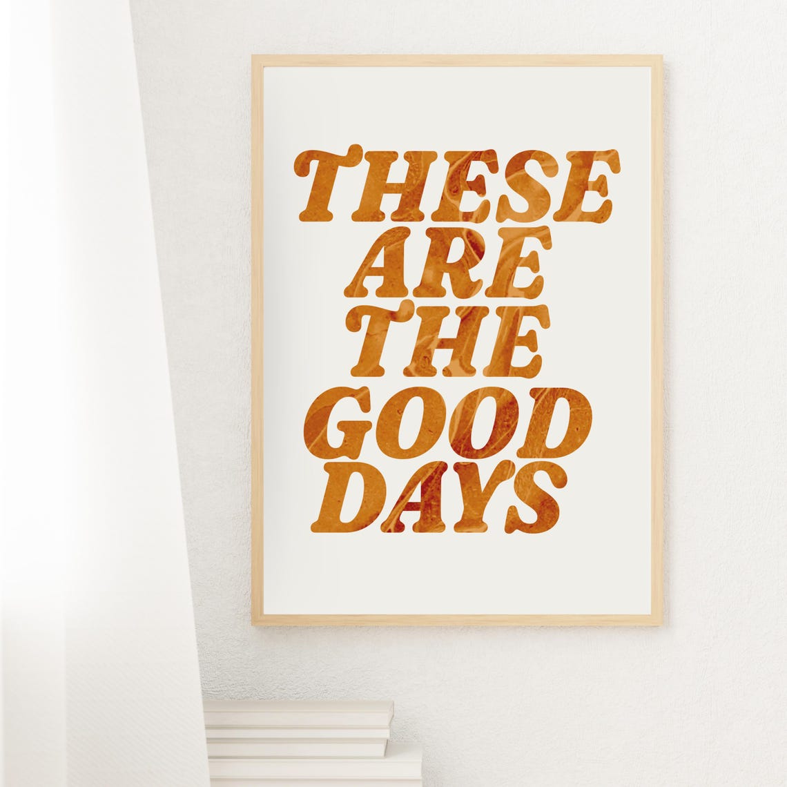 These Are the Good Days Art Print, Trendy Aesthetic Poster, Retro Wall ...
