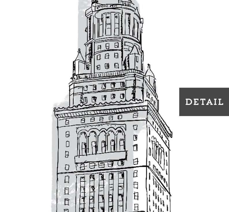 Cleveland Terminal Tower Print - Etsy