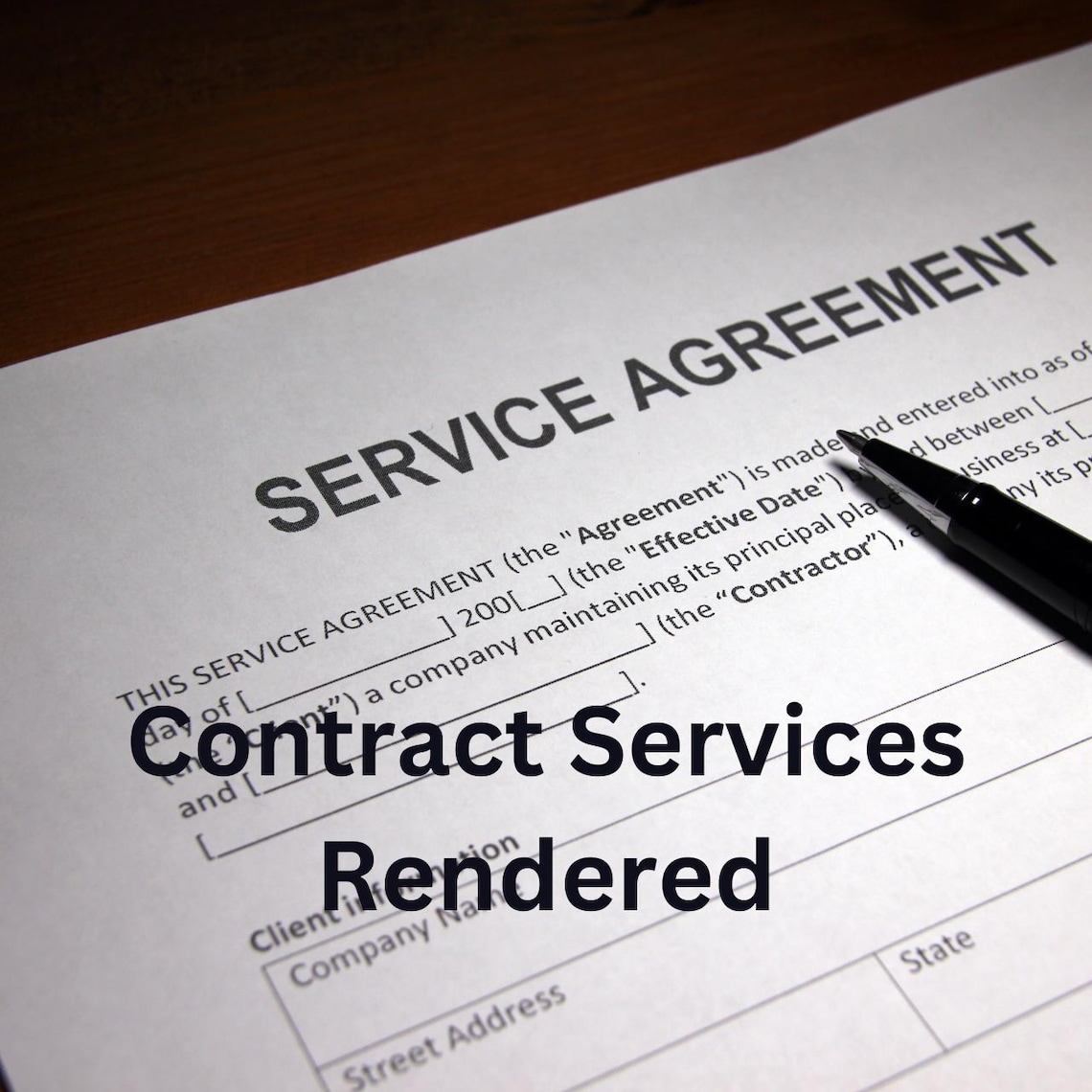 Service Contract Template Editable PDF Freelance Agreement Customizable ...