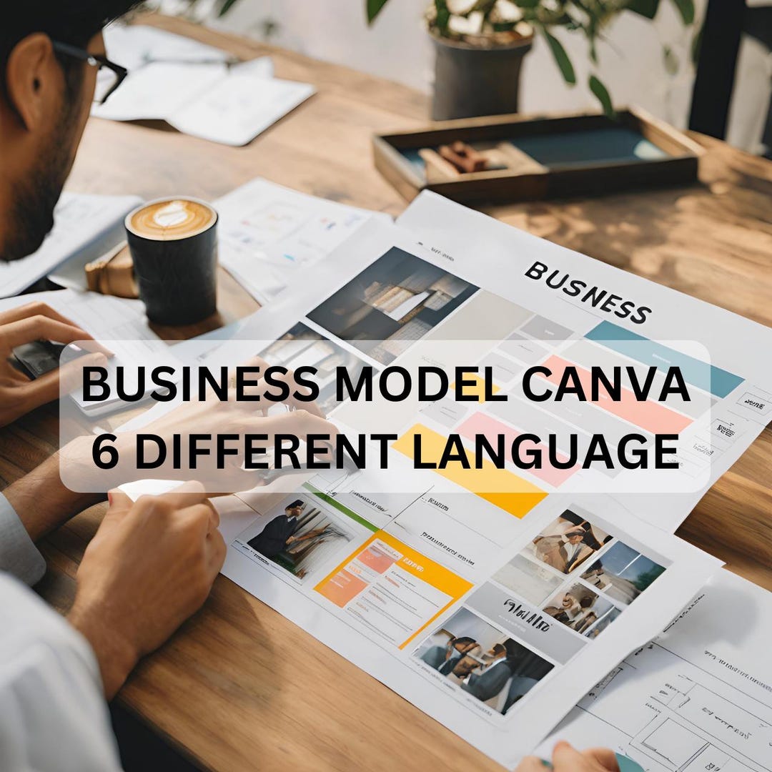 Multilingual Business Model Canvas Template,6 Languages Included ...