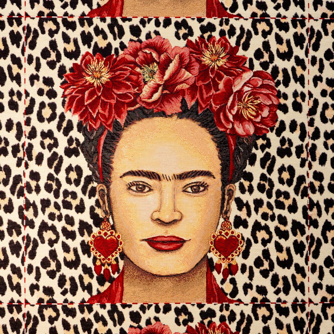 Frida Kahlo Gobelin Textile Fabric Panel for Pillow Covers, Decorative ...
