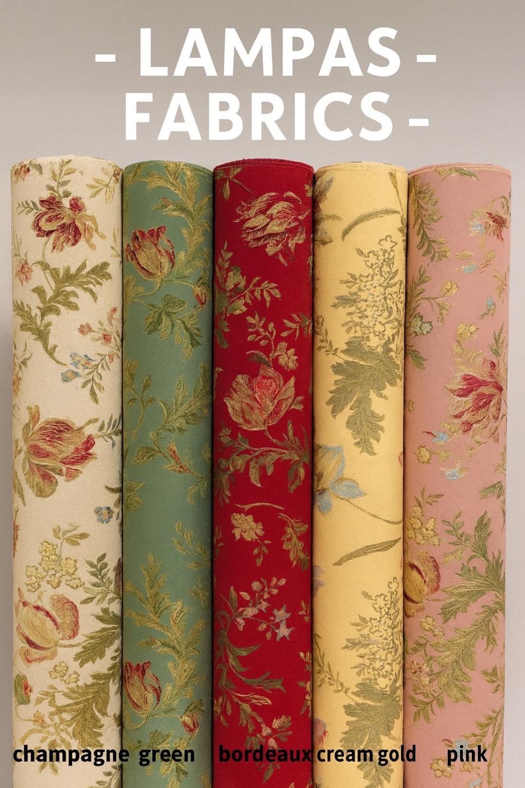 Luxury Venetian Lampas Fabric Available in 5 Colors – San Leucio ...