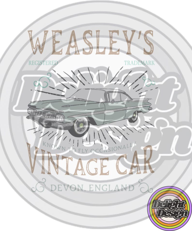 Weasleys Vintage Car Svg, Harry Potter Vintage Car Png, Wizard Car Pdf ...