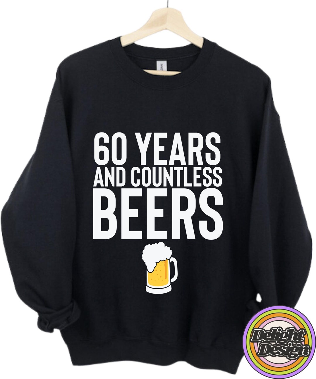 60 Years Countless Beers Svg, Cheers to 60 Years Png, Six Decades and ...