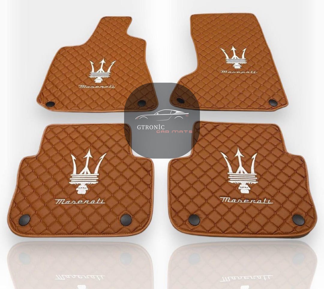 Maserati Leather Premium Luxury Car Floor Mat Set Levante, Ghibli ...