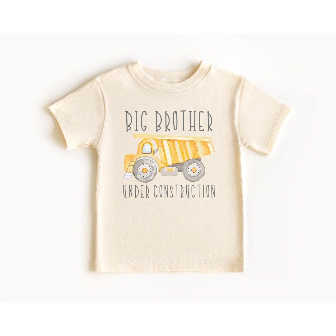 Big Brother Under Construction Shirt, Big Brother Gift, Toddler Gift ...
