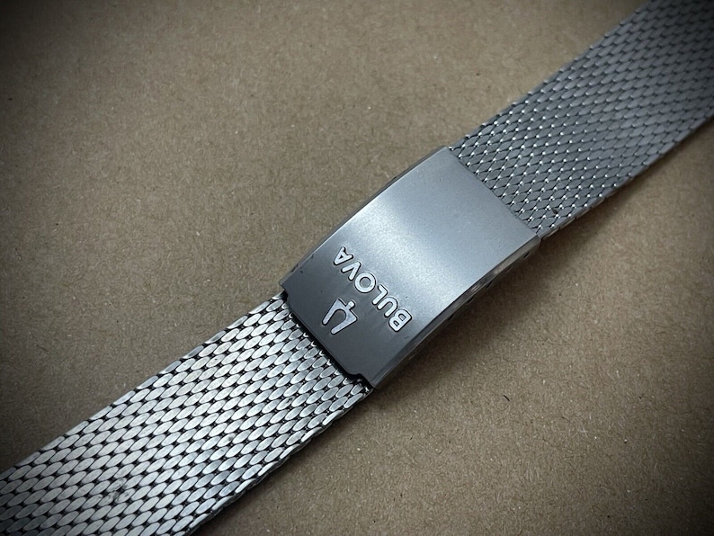 17.3mm Bulova Accutron Mesh Watch Strap Bracelet for Bulova Watches ...