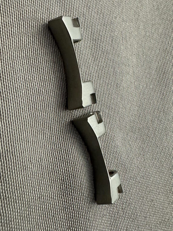 20mm Fortis silver watch strap lugs - Gem