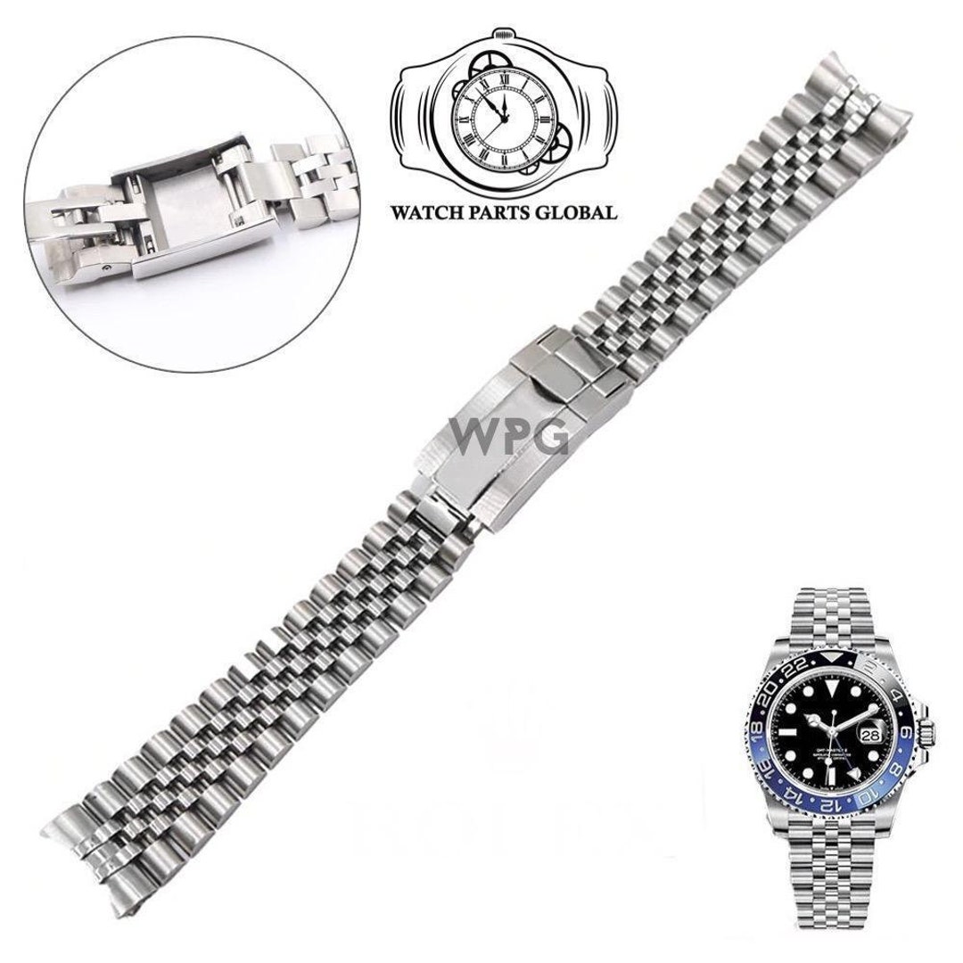 20mm Jubilee Oyster Clasp S/steel Solid Bracelet Strap for Rolex GMT ...
