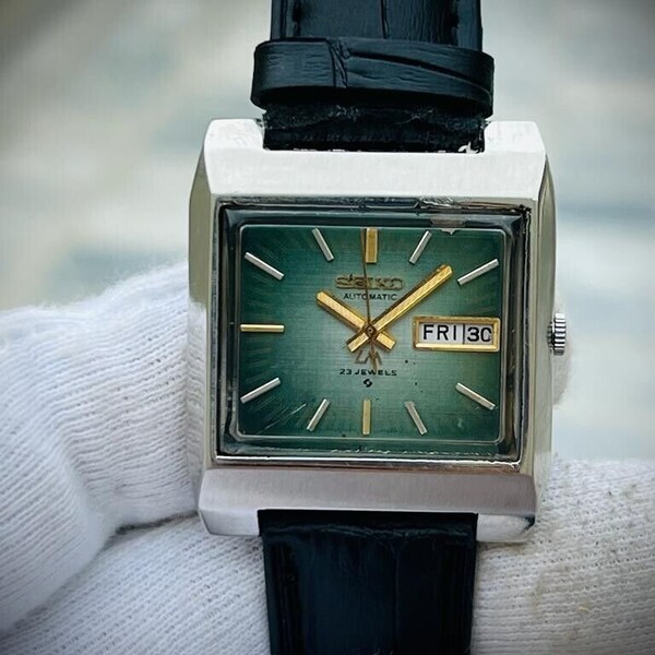 Vintage Seiko LM Blue Automatic 5606-6020 Mens Watch, Ticking SR-260 - Etsy