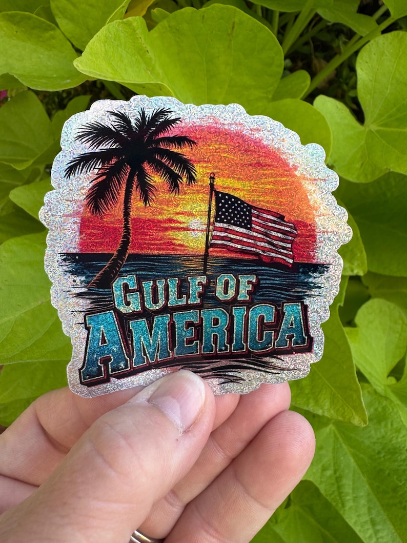 Gulf of America Sticker | Patriotic Sunset Sticker | American Flag ...
