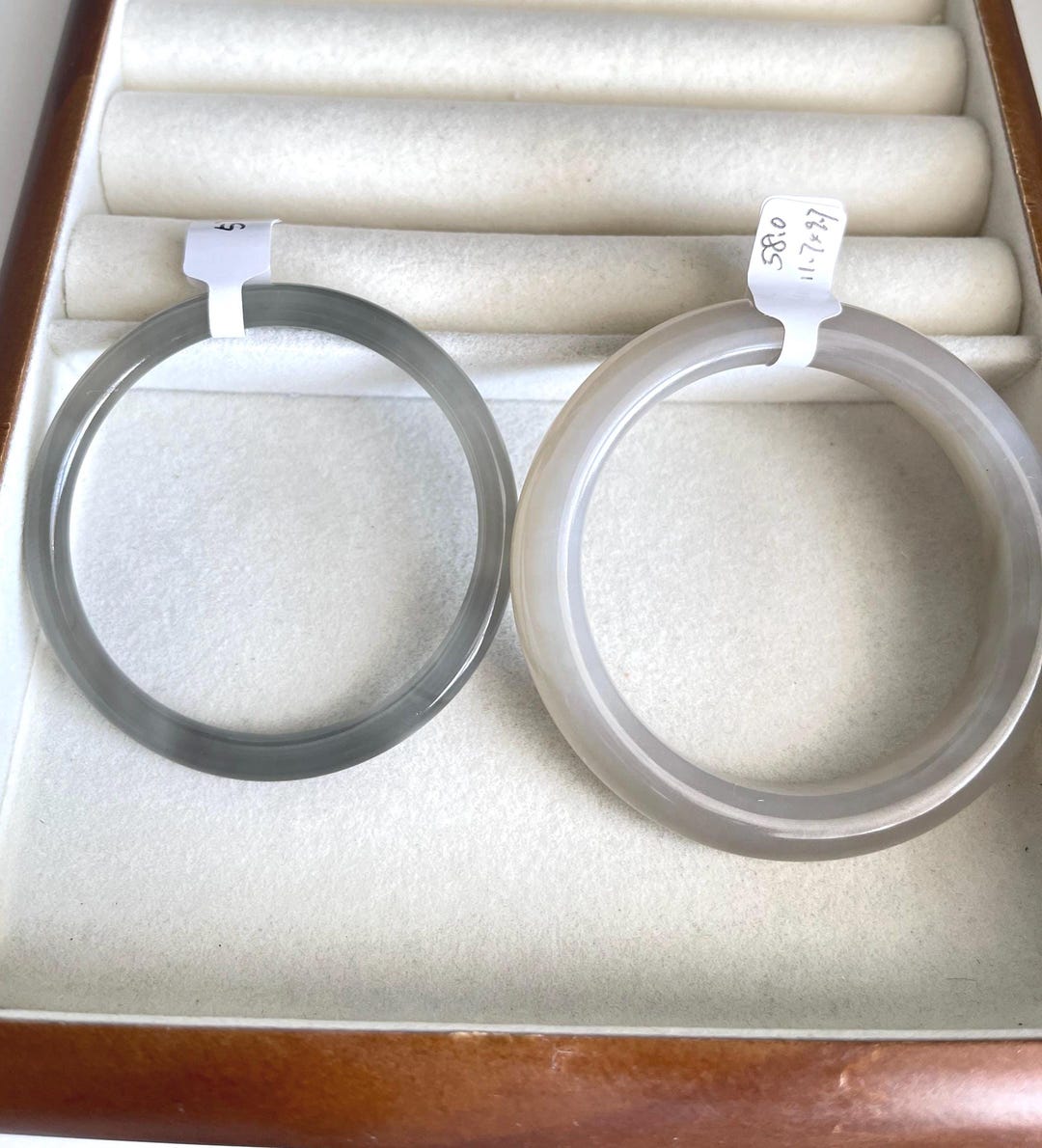 Smoky Purple Nephrite Jade Bangles - Etsy