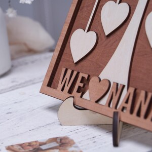 Family Tree Hanging Heart 3D Wall Hanging Ornament, Personalized Gift ...