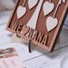Family Tree Hanging Heart 3D Wall Hanging Ornament, Personalized Gift ...