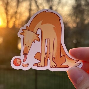 Orange Dog Sticker - Etsy