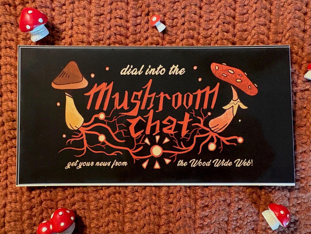 Mushroom Chat [bumper Sticker] - Etsy