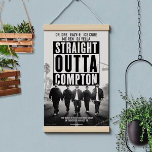 Straight Outta Compton Movie Poster,retro Posters,canvas Printing, Wall ...