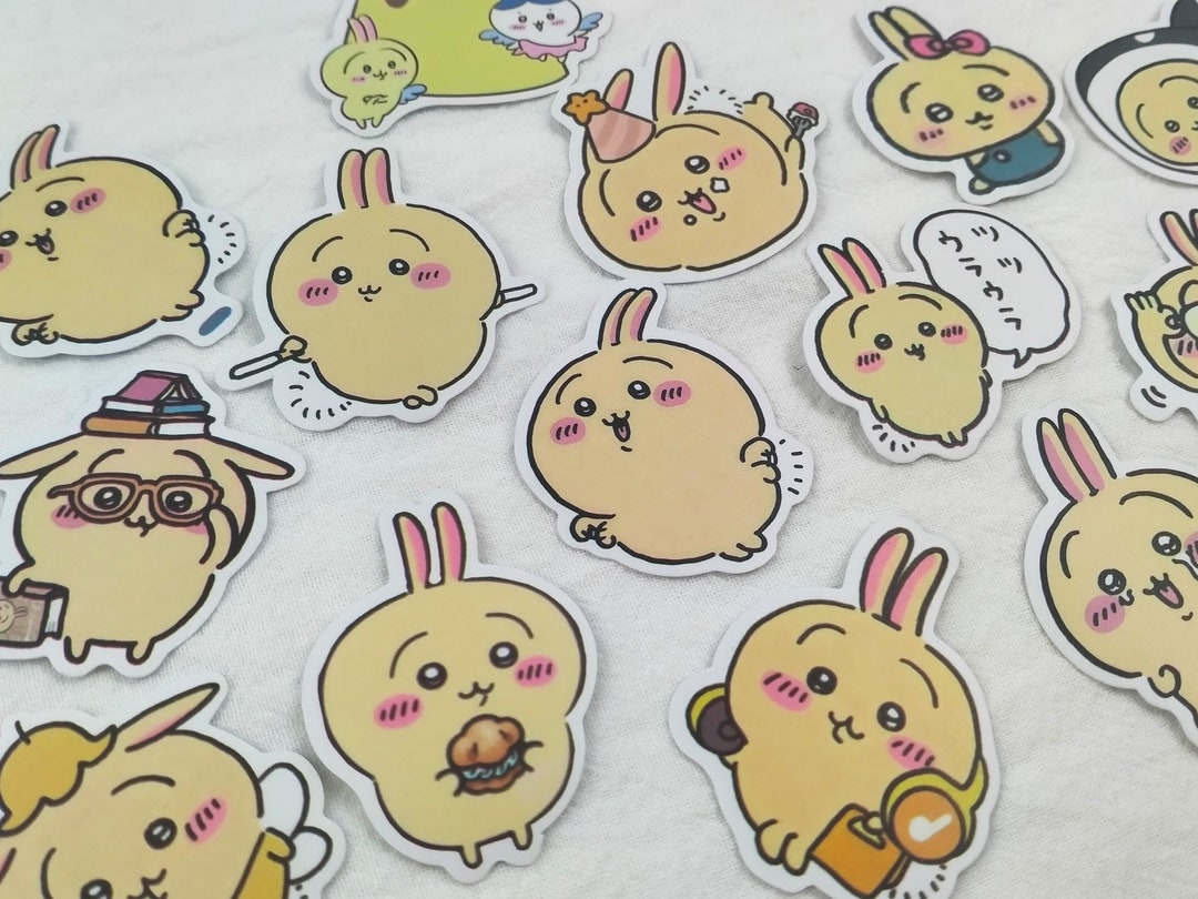 60 Chiikawa Stickers Hachiware Stickers Hachiware Usagi Stickers - Etsy