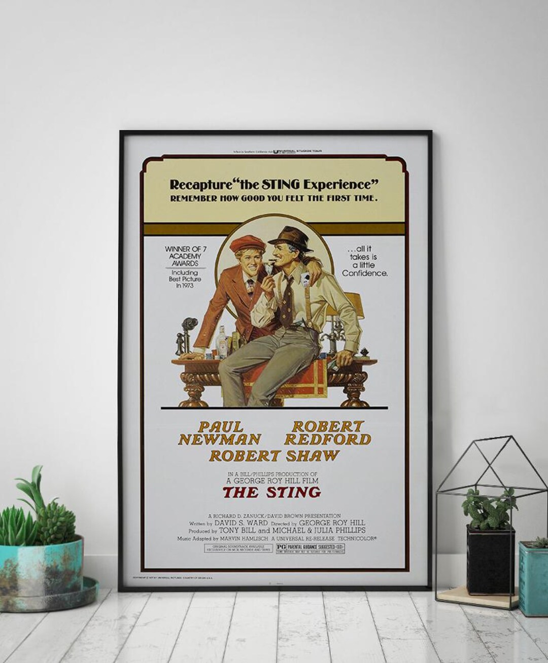 The Sting 1973 Movie Poster,retro Posters,canvas Printing, Wall ...